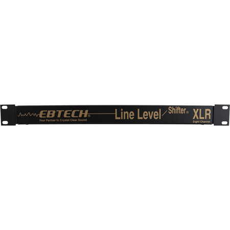 Ebtech LLS-8-XLR 8-Ch Single Rack Space Line Level Shifter w/XLR Jacks