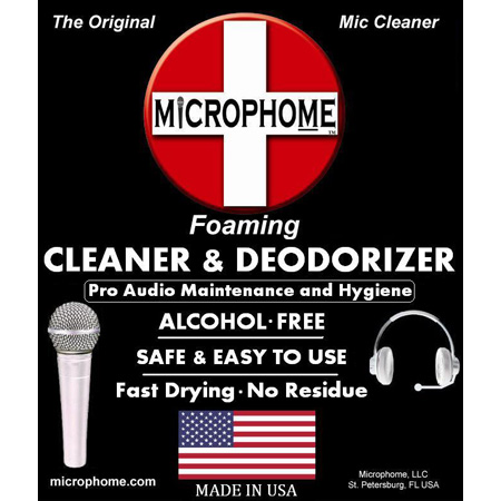 Microphome Mic Cleaning / Sanitizing / Deodorizing Foam 50 ml Bottle