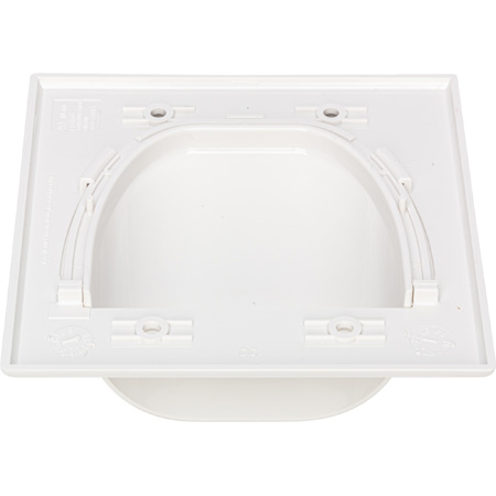 Double Gang White Bulk Cable Pass Through Plate