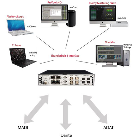 Digital Audio Denmark DADCORE256 Half Rack Multi-Channel Audio ...