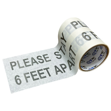 Pro Tapes PRO 4000 - 6x10 Please Stay 6 Feet Apart Social Distancing ...