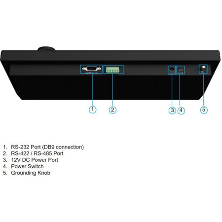 PTZOptics HuddleCamHD HC-JOY-G4 RS-232 PTZ Joystick Controller with ...