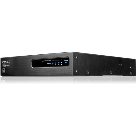 QSC SPA4-100 4 Channel 100 Watt Audio Power Amplifier / Multichannel ...