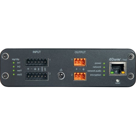 Shure ANI22-BLOCK Dante Audio Network Interface with Analog Audio Block ...