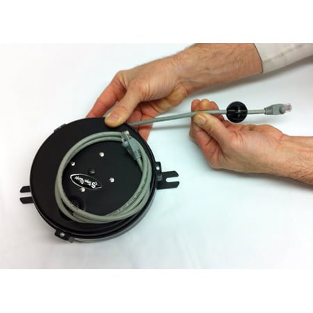 Stage Ninja ETH-20-S Retractable Ethernet Cable Reel - Gray - 20 Foot