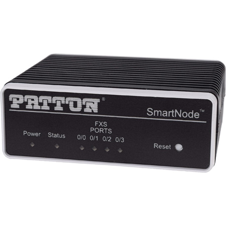 Patton SN200/4JS4V/EUI SmartNode FXS-SIP VoIP Gateway - 4 FXS Ports