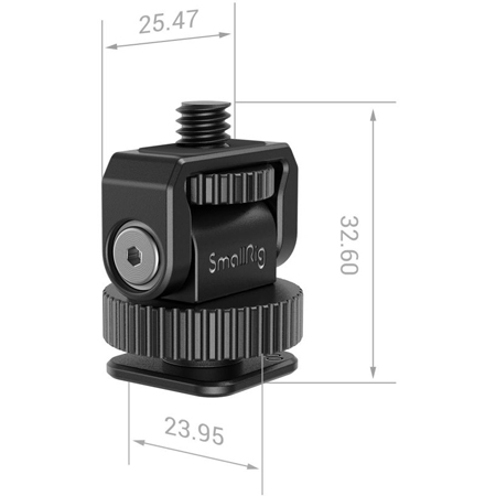 SmallRig 3577 Mini Cold Shoe to 1/4 inch-20 Screw Adapter
