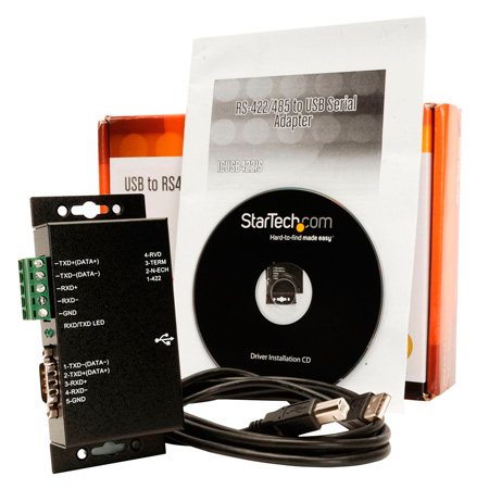 StarTech ICUSB422IS 1 Port Metal Industrial USB to RS422/RS485 Serial ...