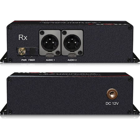 Thor Fiber F-2A-XLR-T/RX 2 XLR Balanced Audio over Fiber Transmitter ...