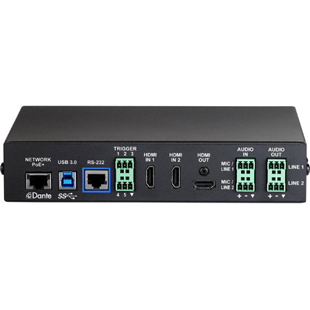 Vaddio AV Bridge 2x1 HDMI Input Presentation Switcher with 4x4 Dante ...