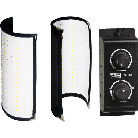 Vidpro FL-180 Flexible Vari-Color LED Light Panel Kit with Stand