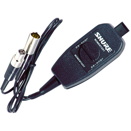 Shure WA360 In-Line Audio Mute Switch for Bodypack Transmitters with ...