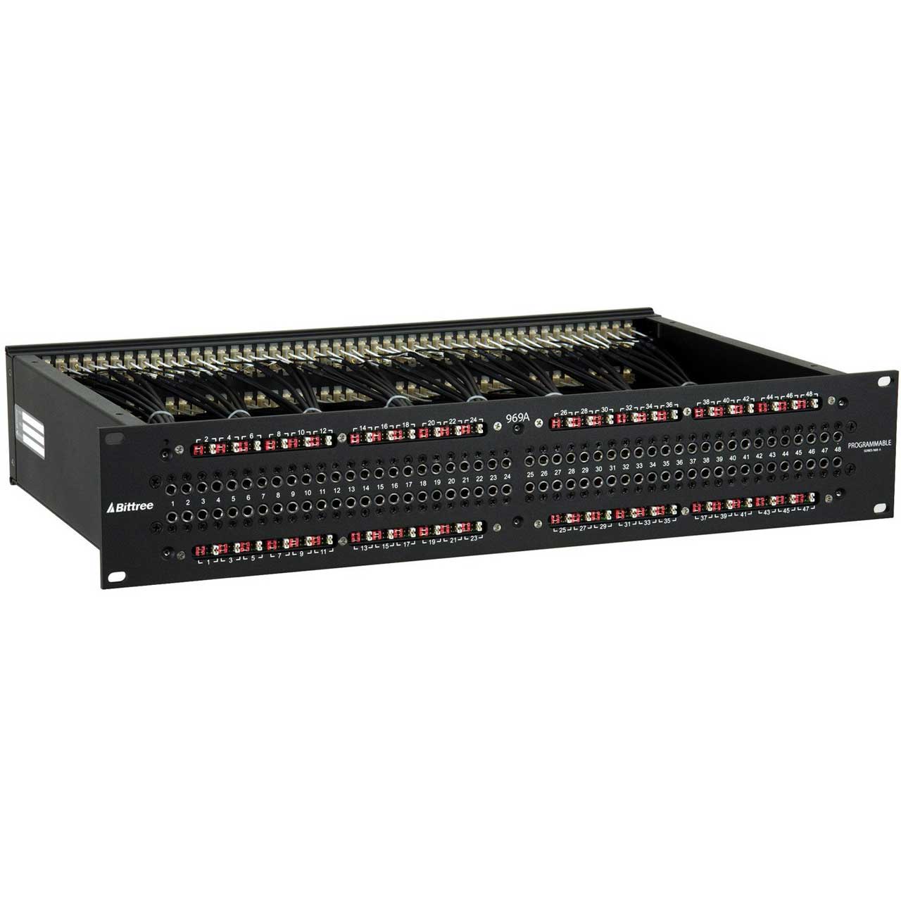 Bittree B96DC-FNAIT/E3 M2OU7B 2RU 2x48 Mono Spaced Audio Patch Panel ...