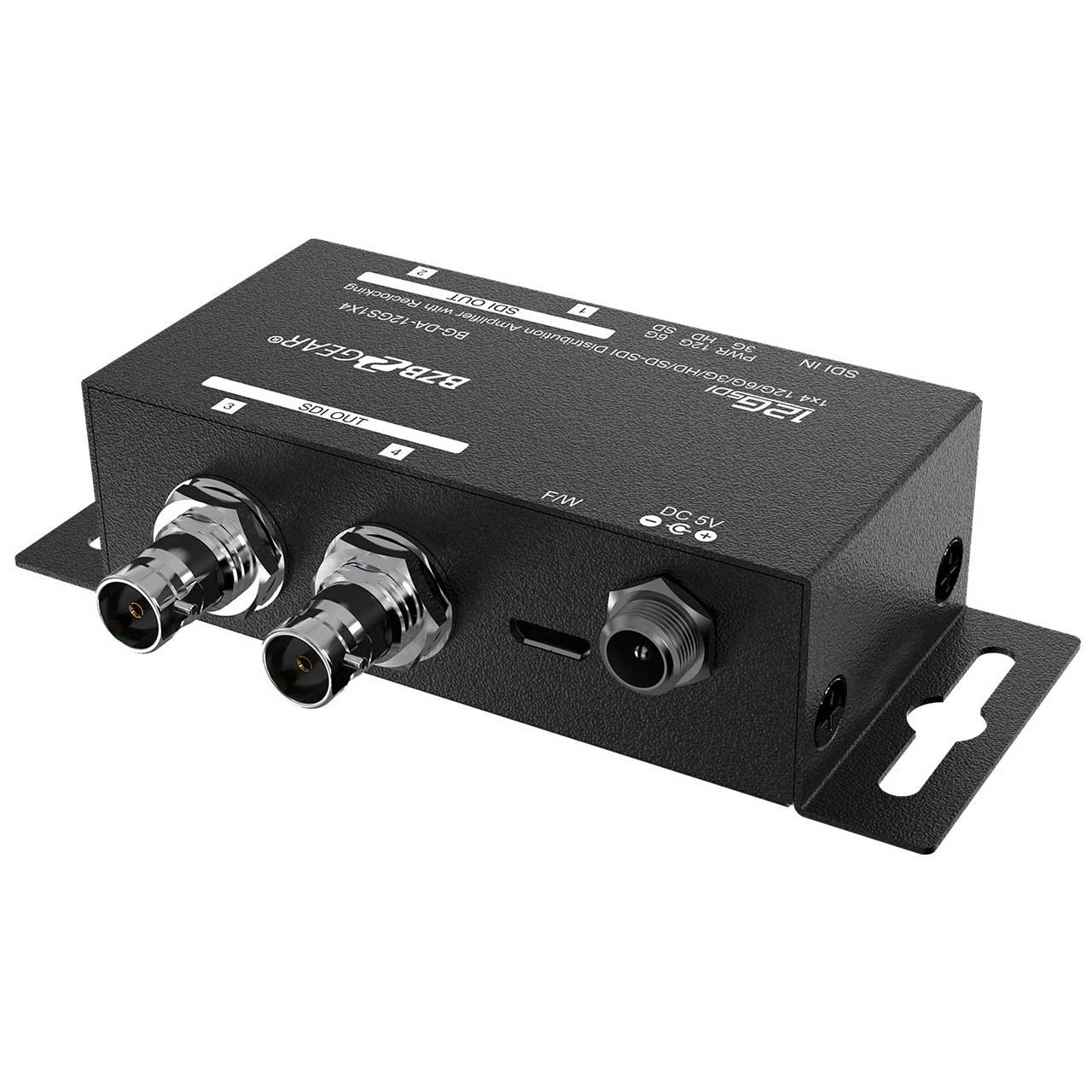 BZBGEAR BG-DA-12GS1X4 12G-SDI / 6G-SDI / 3G-SDI 1x4 Distribution ...