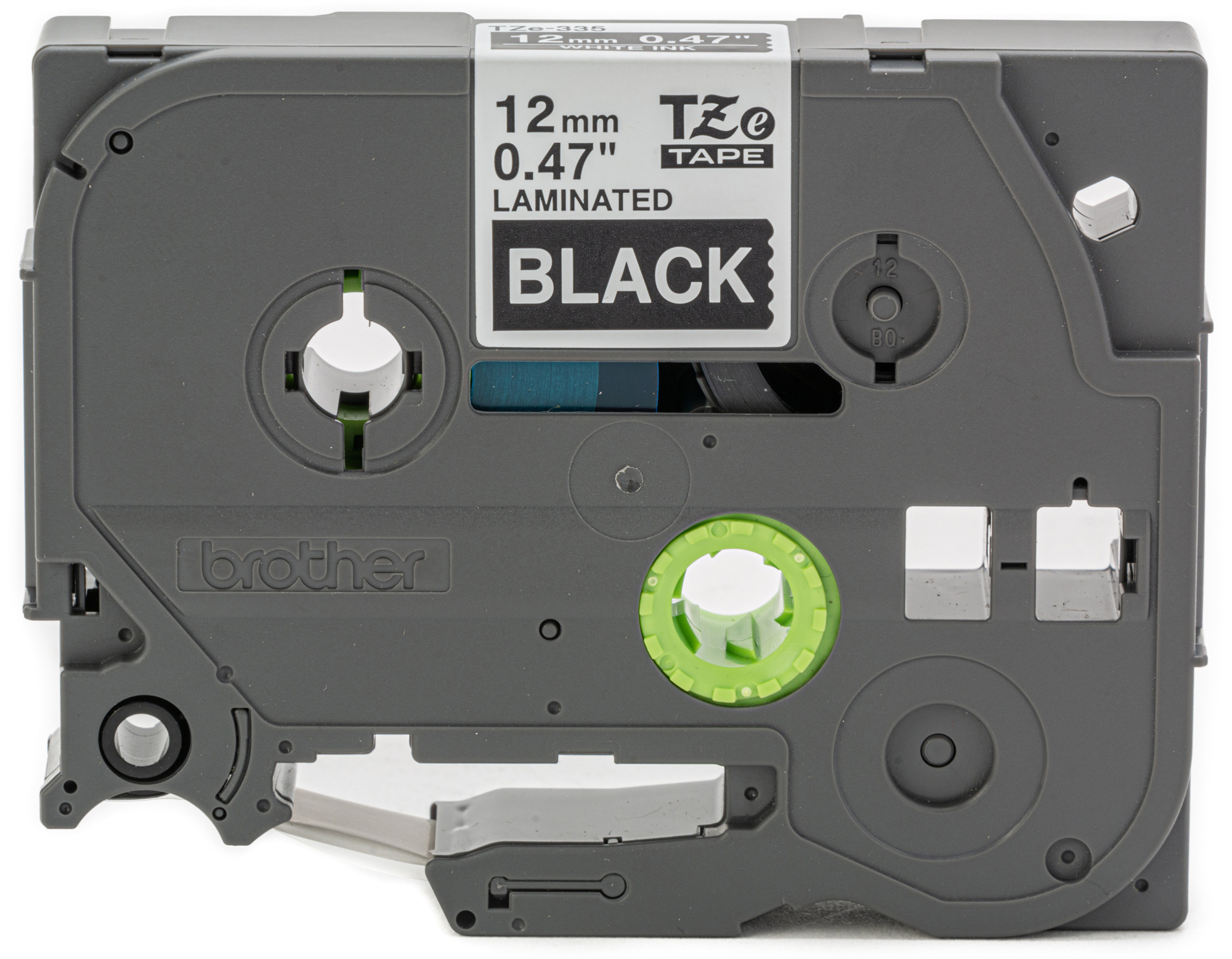 Brother TZE335 Standard Adhesive Laminated Tape 0.47in x 26.2 ft ...