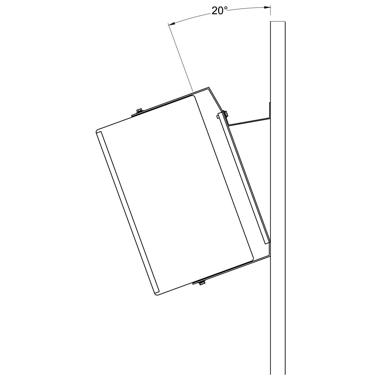 Community VB-Y15W Wall/Ceiling Yoke Bracket for V2-15 - White