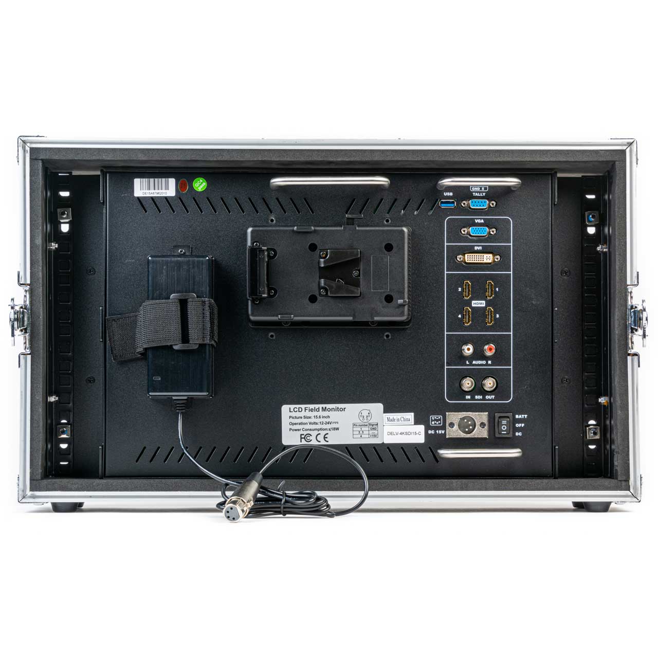 Delvcam DELV-4KSDI15 4K UHD HDMI 3G-SDI Quad View 6RU Rackmountable ...