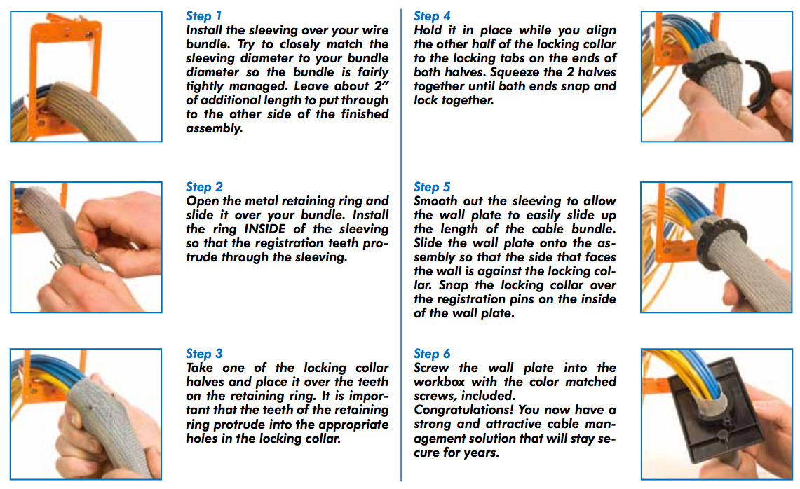 Techflex FMP1.50PLATE Flexo Mounting System - Wall Plate Only - Almond