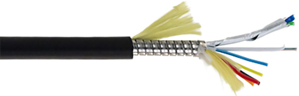 FSR DR-H2.0-SR-23M Black AOC Cable - SS Reinforced HDMI 2.0 Male to ...