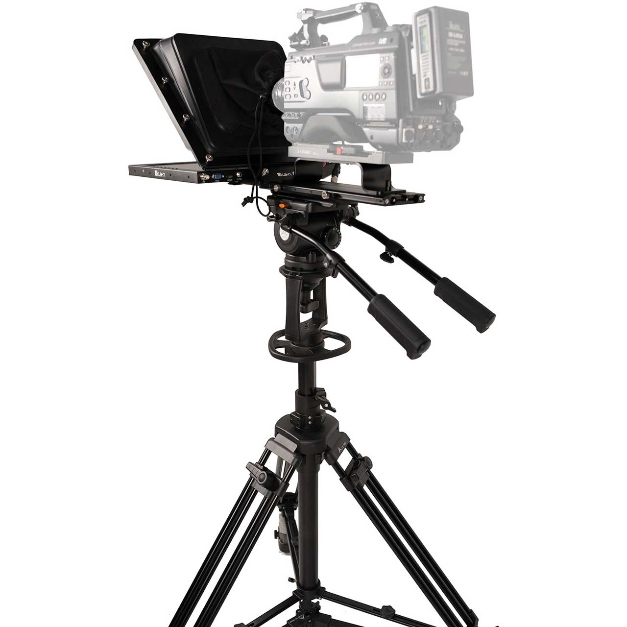 ikan PT4500-PEDESTAL 15-Inch Turnkey Teleprompter with Pedestal and Dolly