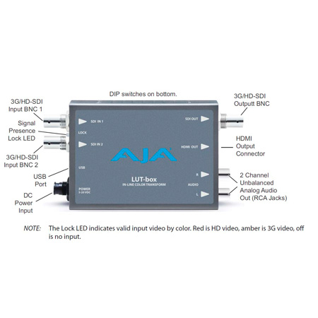 AJA LUT-box In-line Color Transform 3G-SDI/HDMI