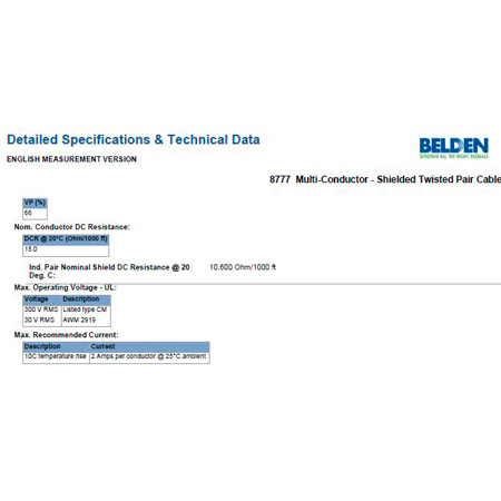 Belden 8777 3 Pair Audio Control & Instrument Cable - 1000 Foot