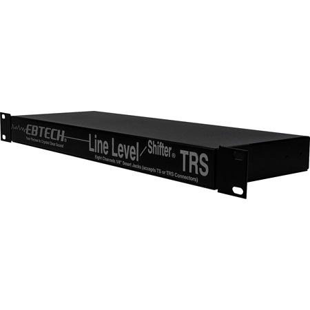 Ebtech LLS-8 8-Ch SingleRU Line Level Shifter w/1/4in Smart Jacks