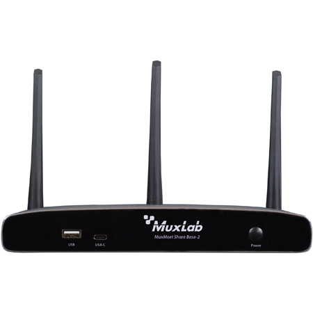 MuxLab 500829 MuxMeet Share Base-2 Wireless Video Conference Hub