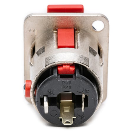 NEUTRIK NJ3FP6C 1/4in TRS Panel Mount Locking Jack