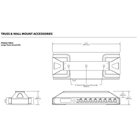 Pathway PWACC TMLG Large Accessory Rack-Mount to Truss-Mount Kit