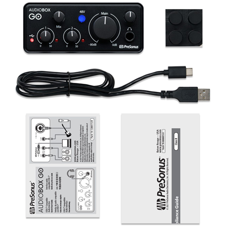 PreSonus AudioBox GO 2x2 USB-C 24-bit / 96kHz Audio Interface with 50dB ...