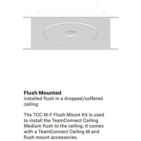 Sennheiser TCC-M-F-W TeamConnect Ceiling Medium Mic Array w/ Flush ...