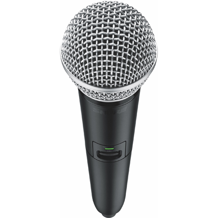 Shure GLXD24+ Dual-Band Wireless Vocal System with SM58 Microphone & SB904 Li-Ion Battery - Z3 2 ...