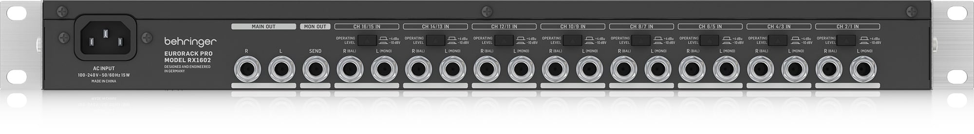 Behringer RX1602 V2 Professional Multi-Purpose 16-Input Ultra-Low Noise ...
