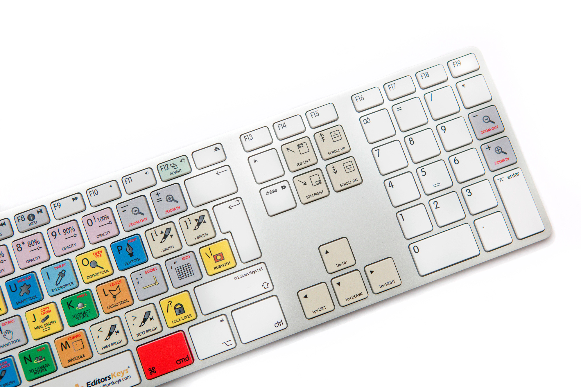Editors Keys PS-APL-01 Dedicated Photoshop Dedicated Keyboard
