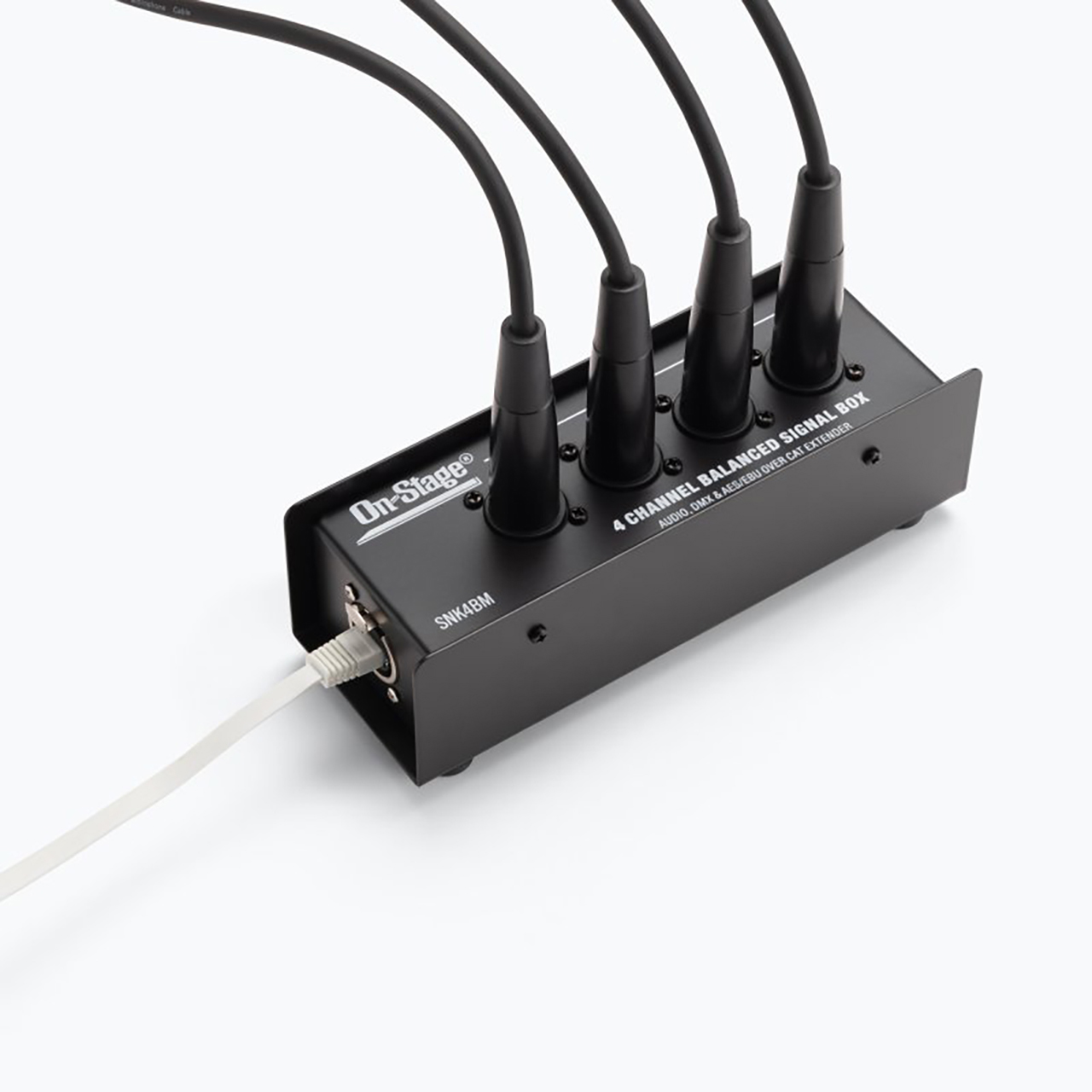 On-Stage SNK4BM 4-Channel Balanced XLR-Male Bidirectional Signal Box ...