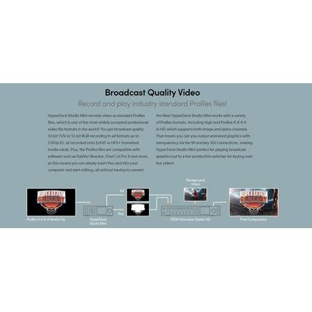 Blackmagic Design BMD-HYPERD/STM HyperDeck Studio Mini 6G-SDI