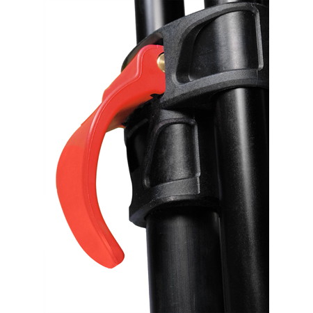 Cartoni KF08-RLM Focus 8 Red Lock Mid Level Tripod System with Smart Lock Spreader / Rubber Feet ...