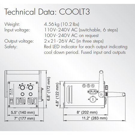 Dedolight Dedocool 500 watt Standard Lighting Kit with 2 COOLH Heads ...