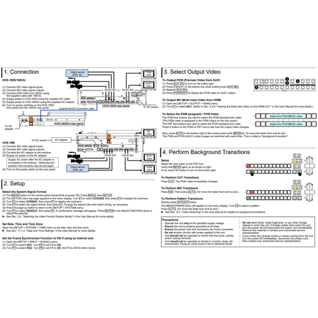 FOR-A HVS-190I Hanabi 1M/E 8x4 Mobile Live Event Production Video ...
