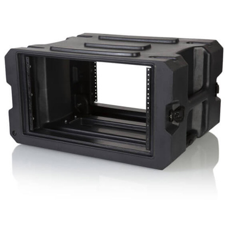 Gator G-PROR-6U-19 6U - 19in Deep Molded Audio Rack - w/ wheels