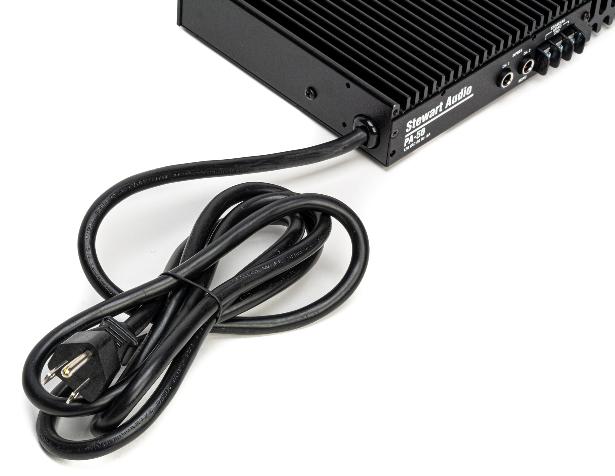 Stewart Audio PA-50B 2-Channel Half Rack Amplifier - 25W x 2 at 8 Ohm ...